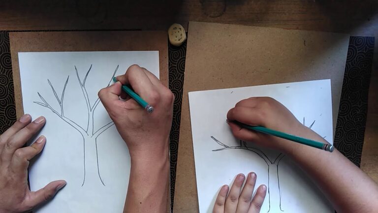 Guía paso a paso: Cómo dibujar un árbol con ramas como todo un ...